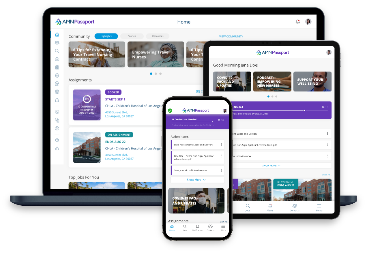 AMN Passport App | Nurse and Allied Travel Healthcare Jobs